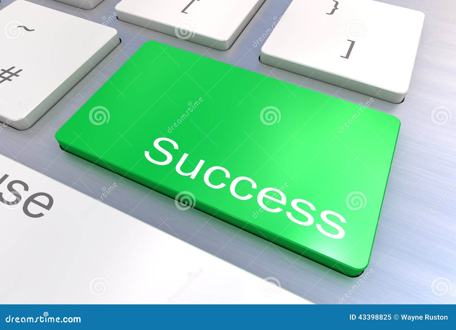 Success keyboard button stock illustration. Illustration of business ...