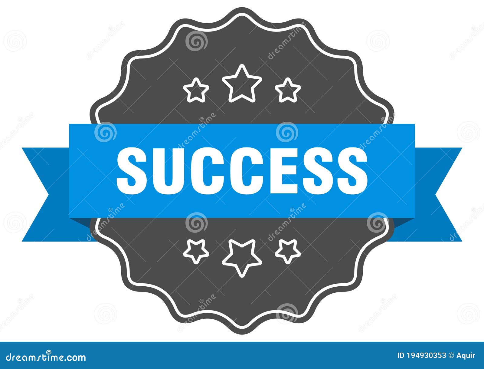 Success label stock vector. Illustration of template - 194930353