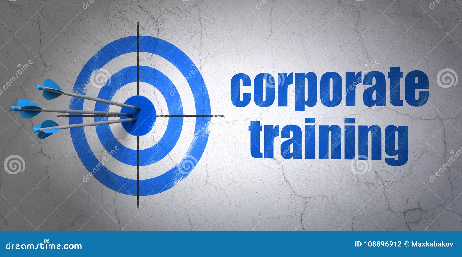 Learning Concept: Target and Corporate Training on Wall Background ...