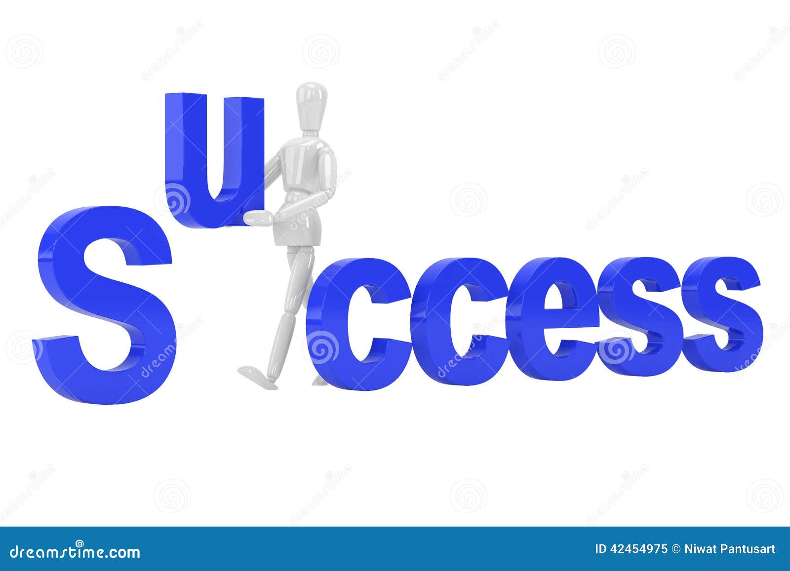 Success Letter in Isolate with Clipping Path Stock Illustration ...