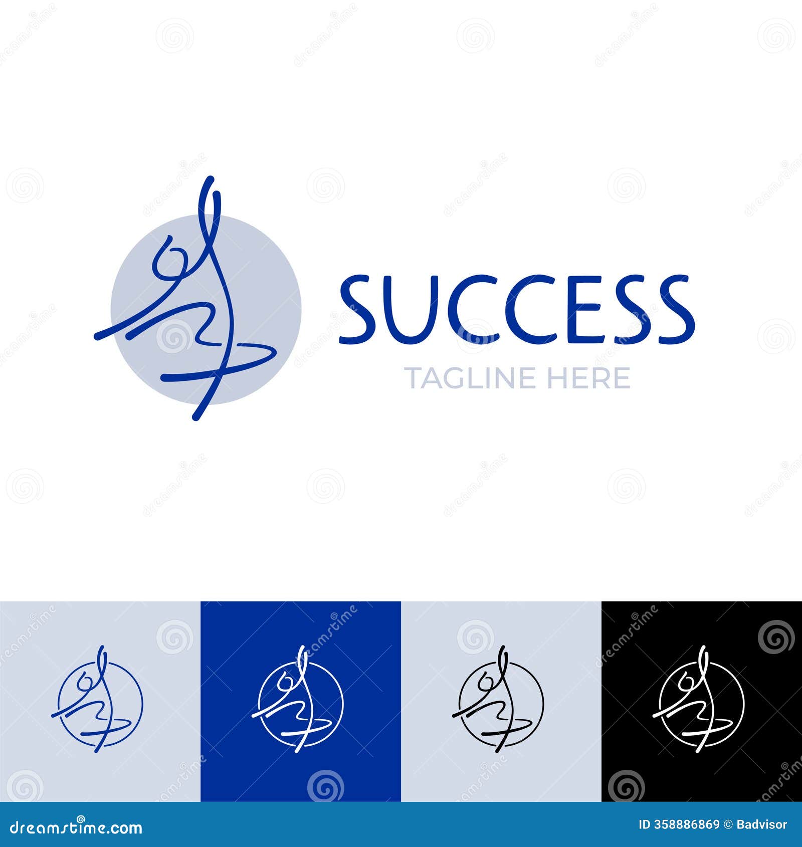 Success Logotype, Dance Studio Logo Stock Illustration - Illustration ...