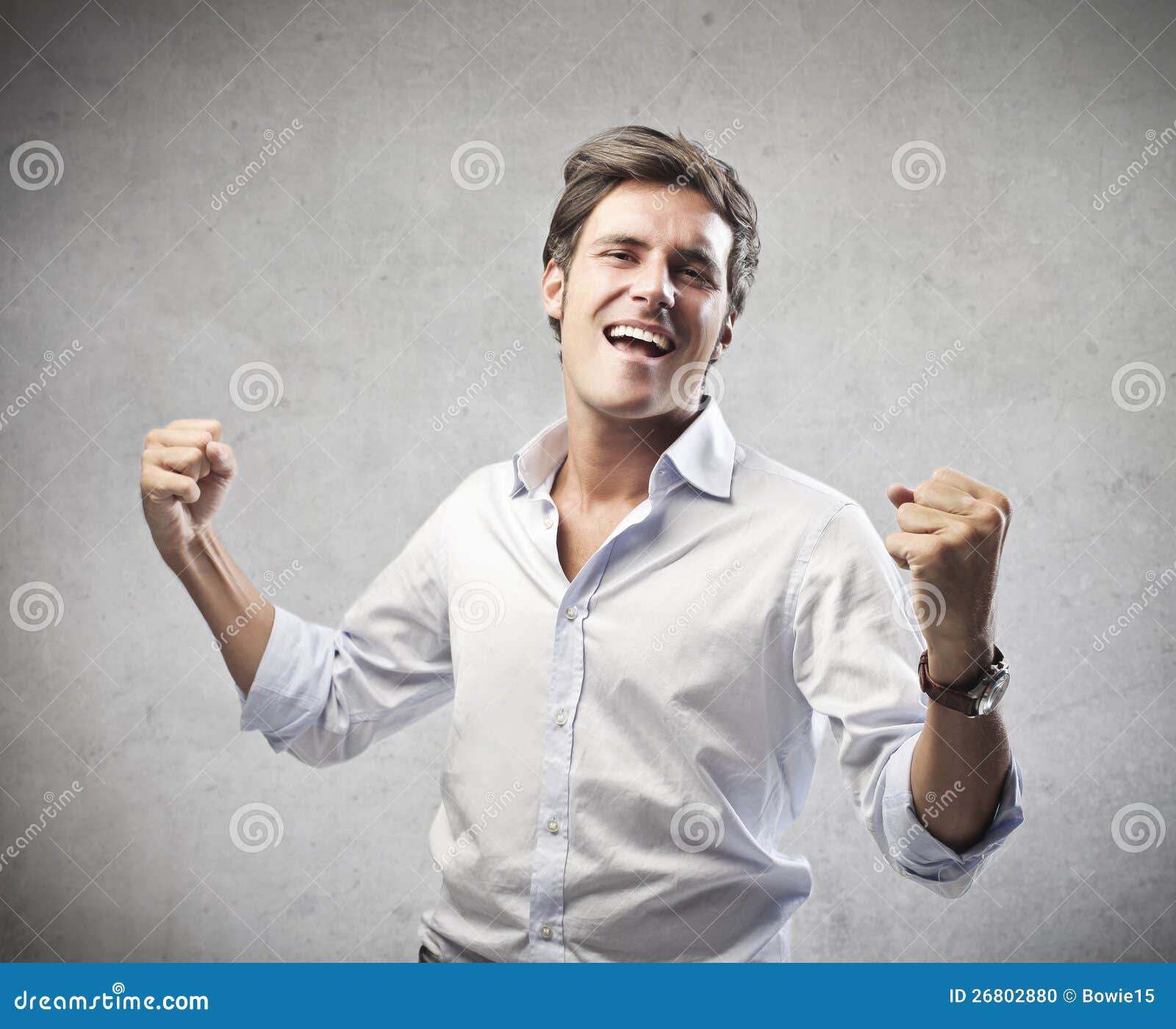 Success Man stock photo. Image of earn, smile, scream - 26802880