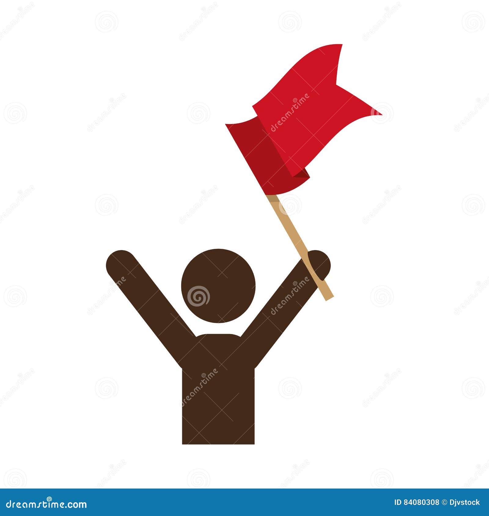 Success man pictrogram stock illustration. Illustration of pictogram ...