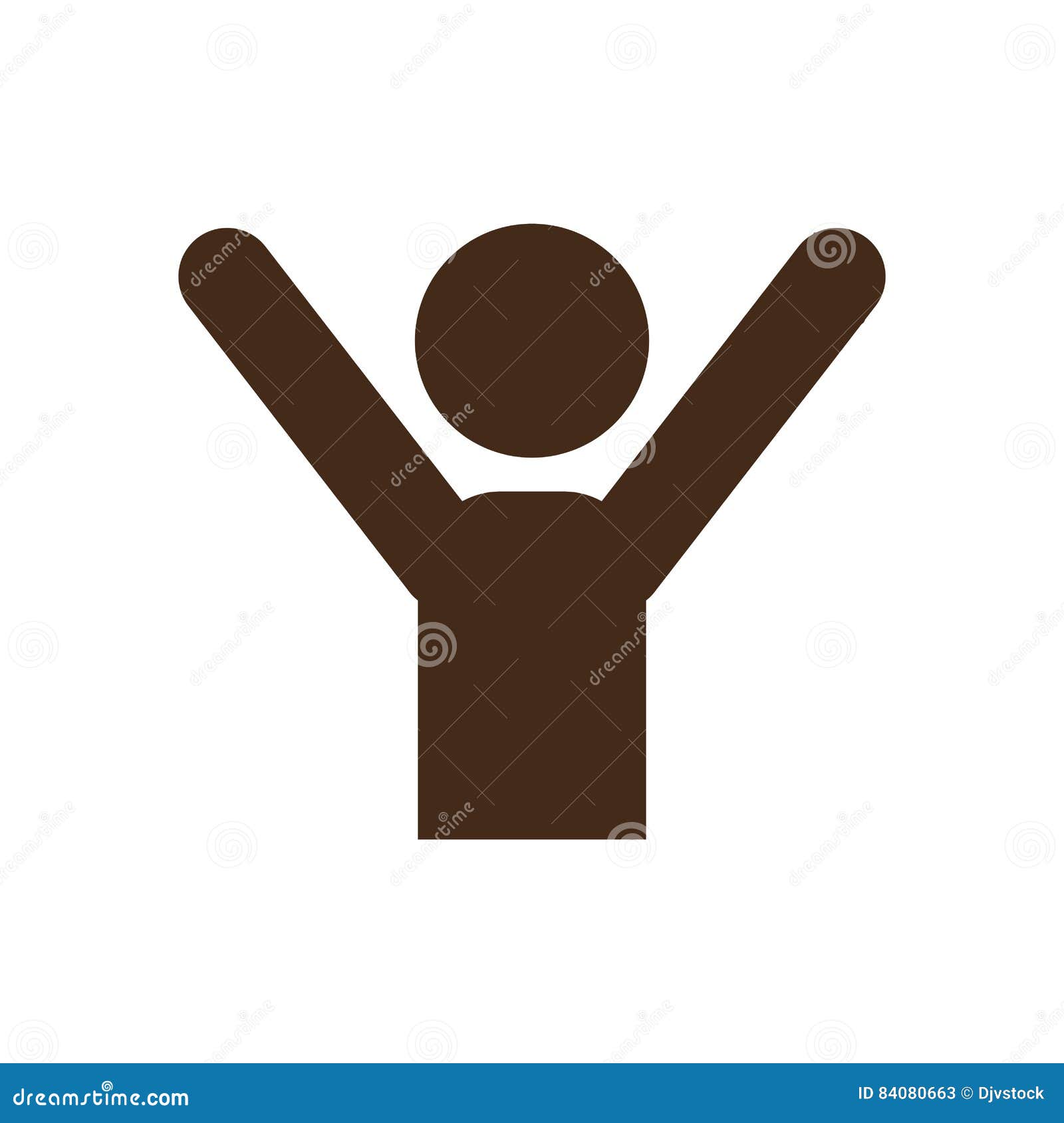 Success man pictrogram stock illustration. Illustration of success ...