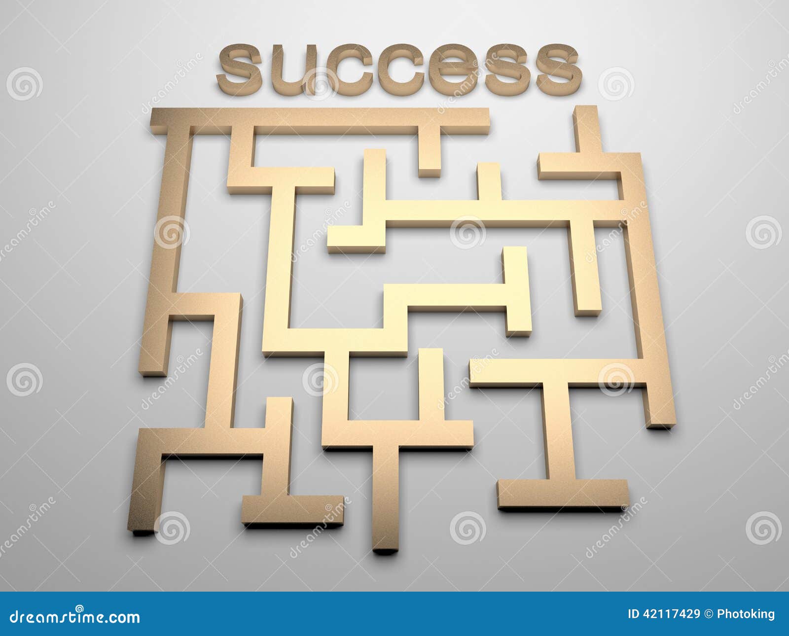 Success maze stock illustration. Illustration of adversity - 42117429