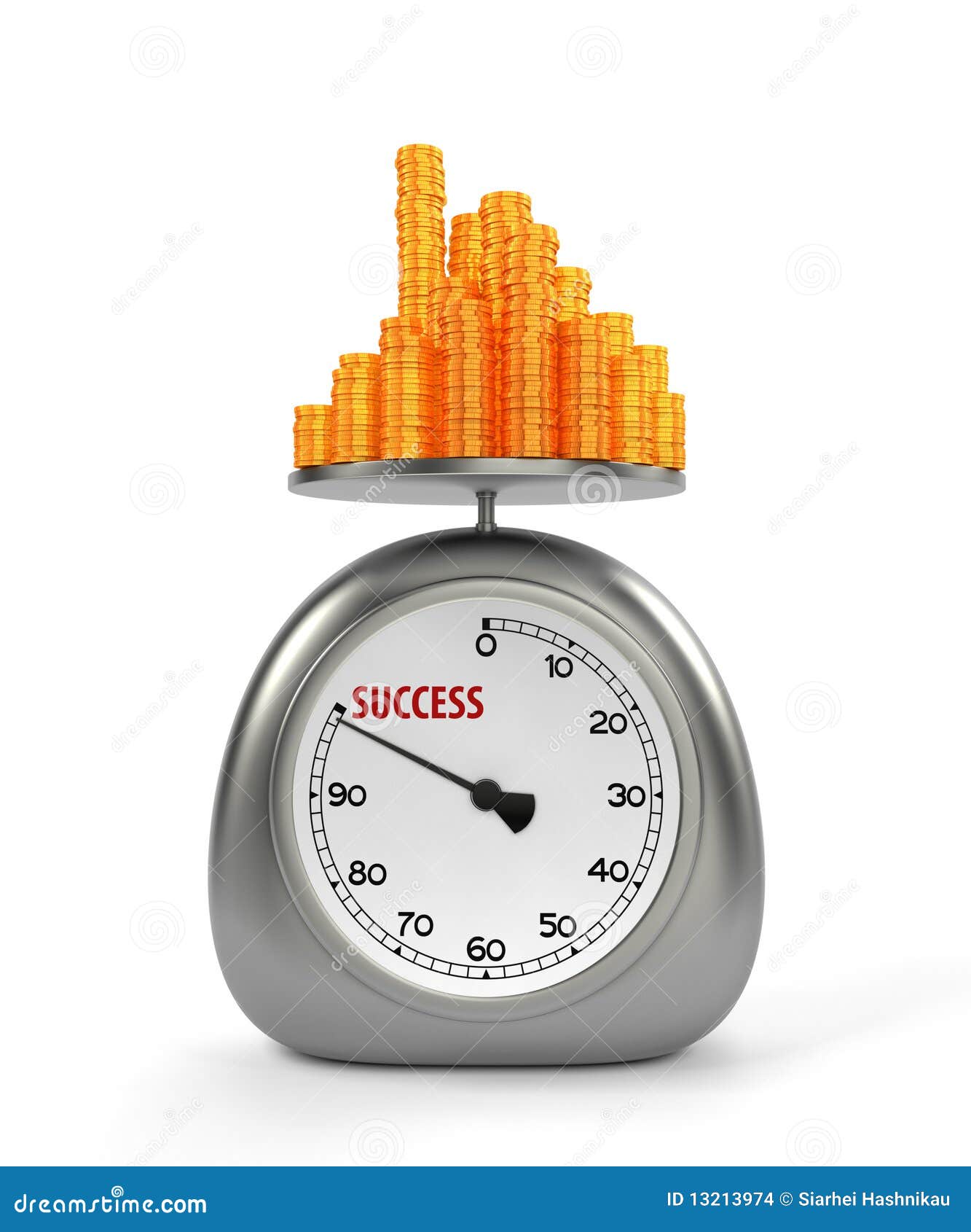 Success measurement stock illustration. Illustration of gold - 13213974
