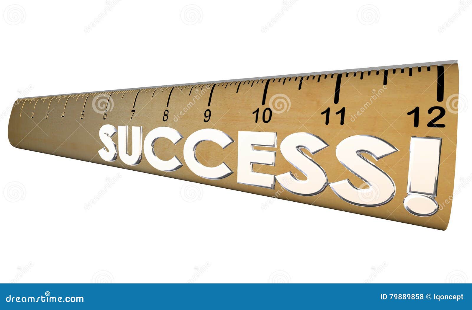 Success Mesasure Good Performance Ruler Stock Illustration ...