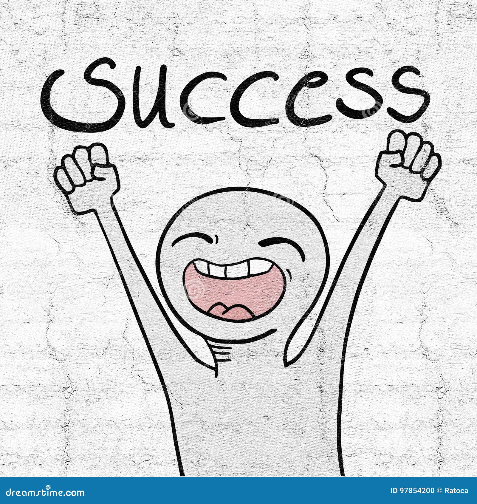 Success message stock illustration. Illustration of sign - 97854200