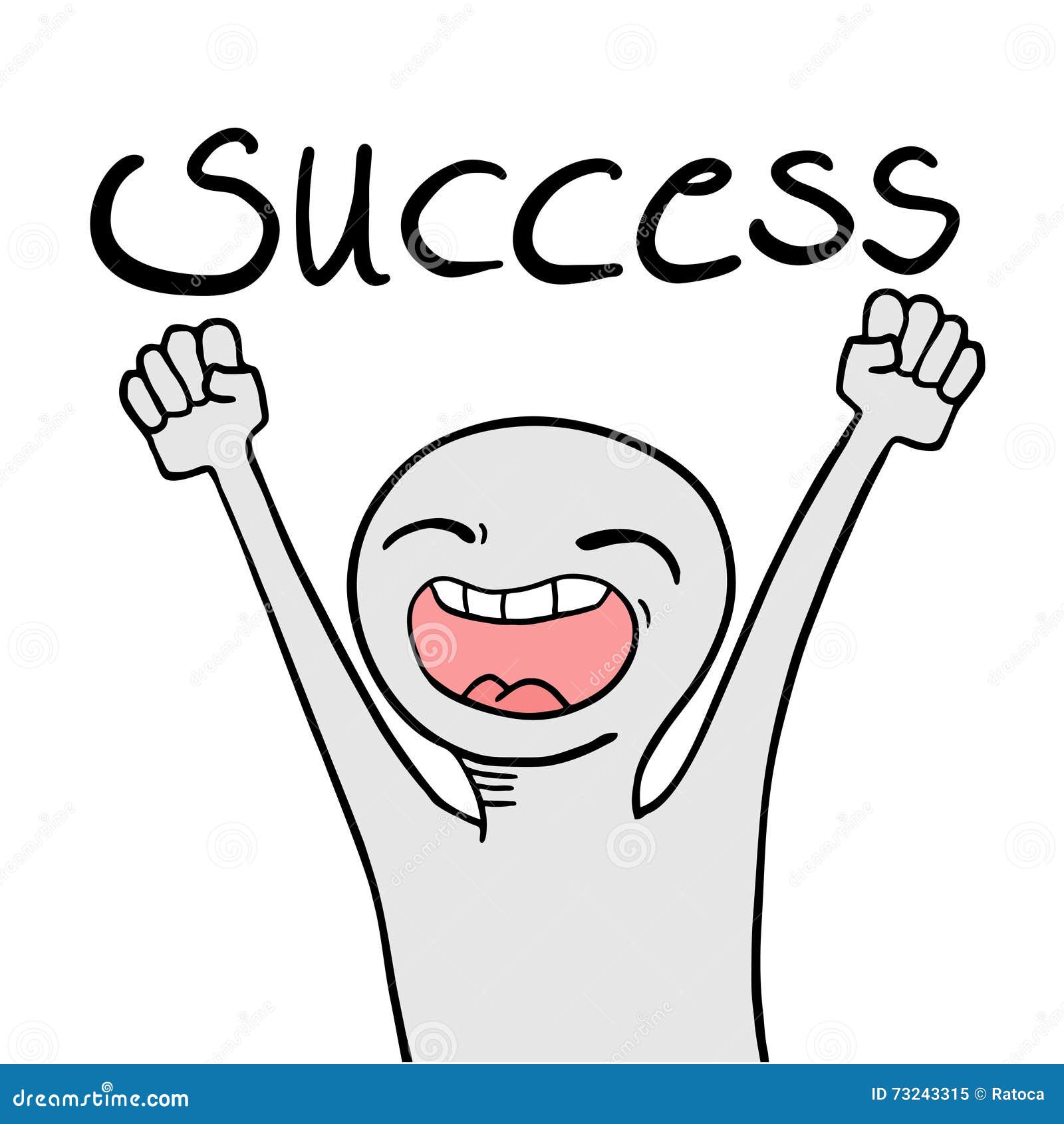 Success message stock vector. Illustration of expression - 73243315