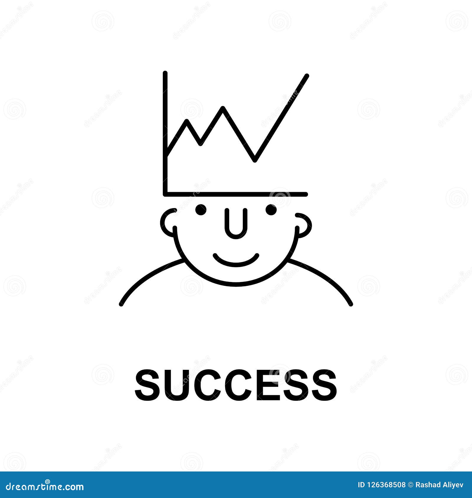 Success on Mind Icon. Element of Human Mind Icon for Mobile Concept and ...