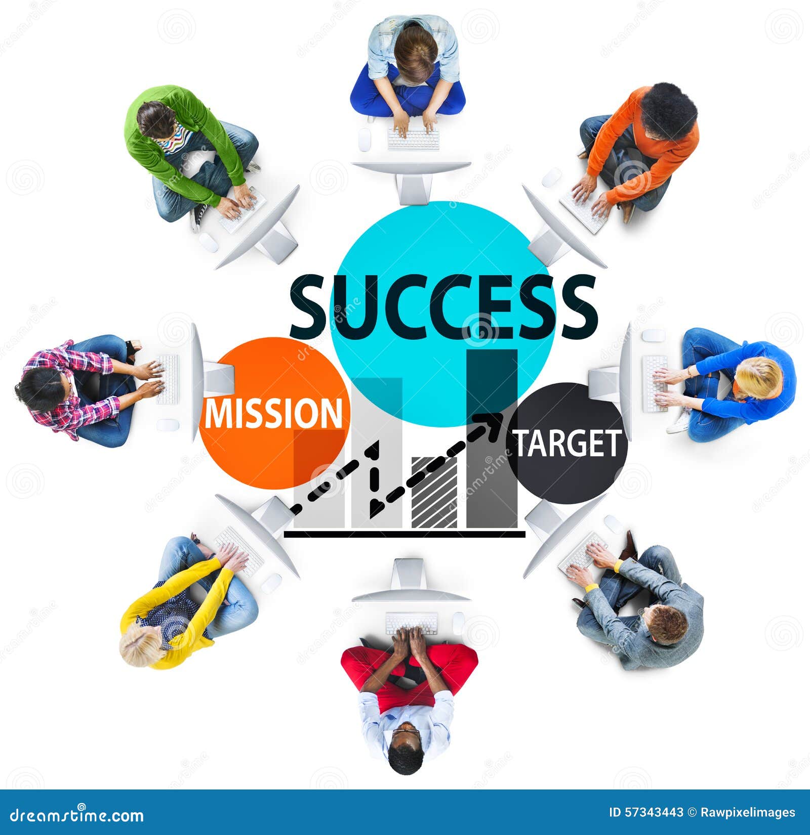 Success Mission Target Business Growth Planning Concept Stock Image ...