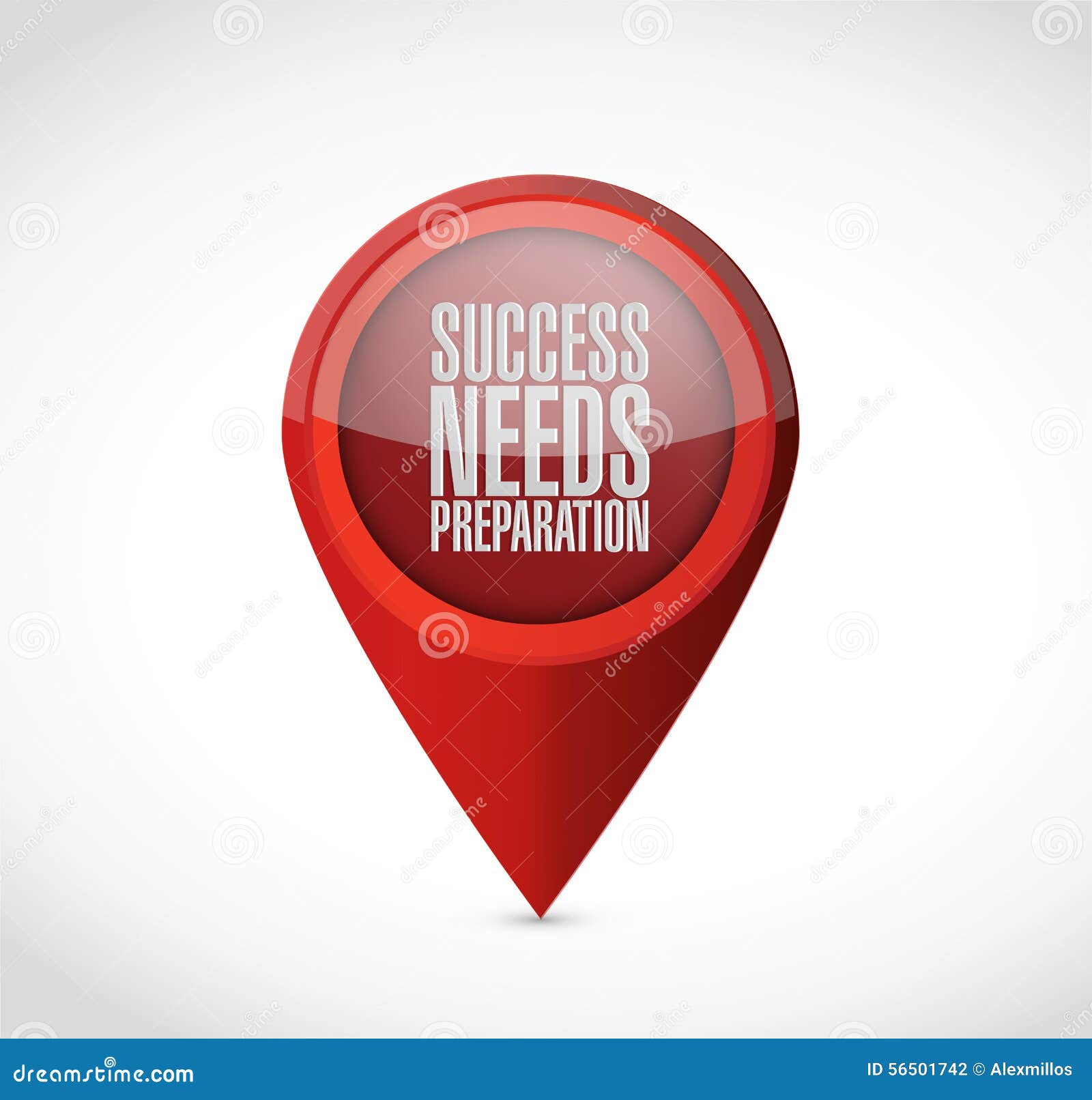 Success Needs Preparation Pointer Sign Stock Illustration ...