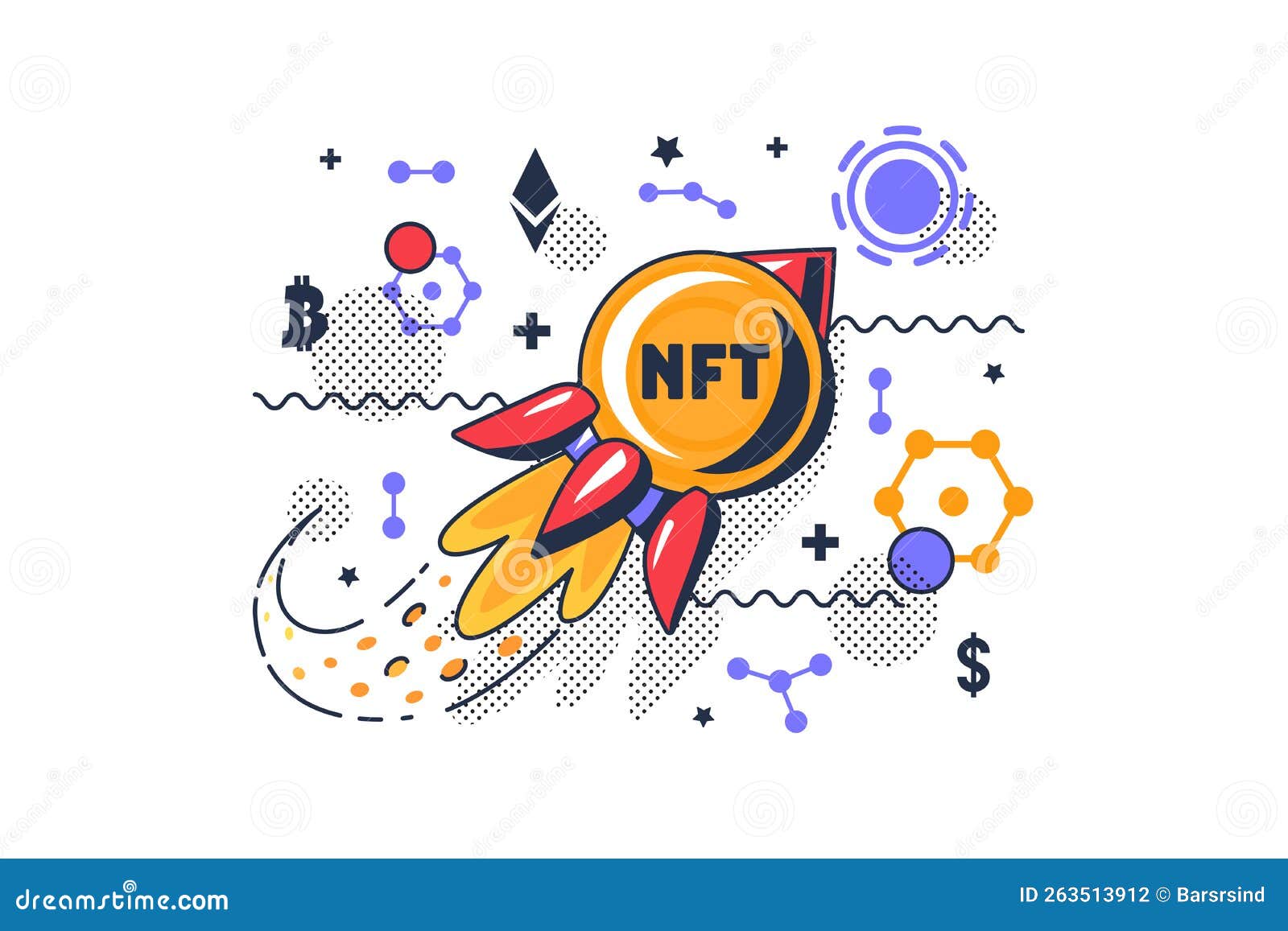 Success Nft Cryptocurrency Project Launch Vector Stock Vector ...