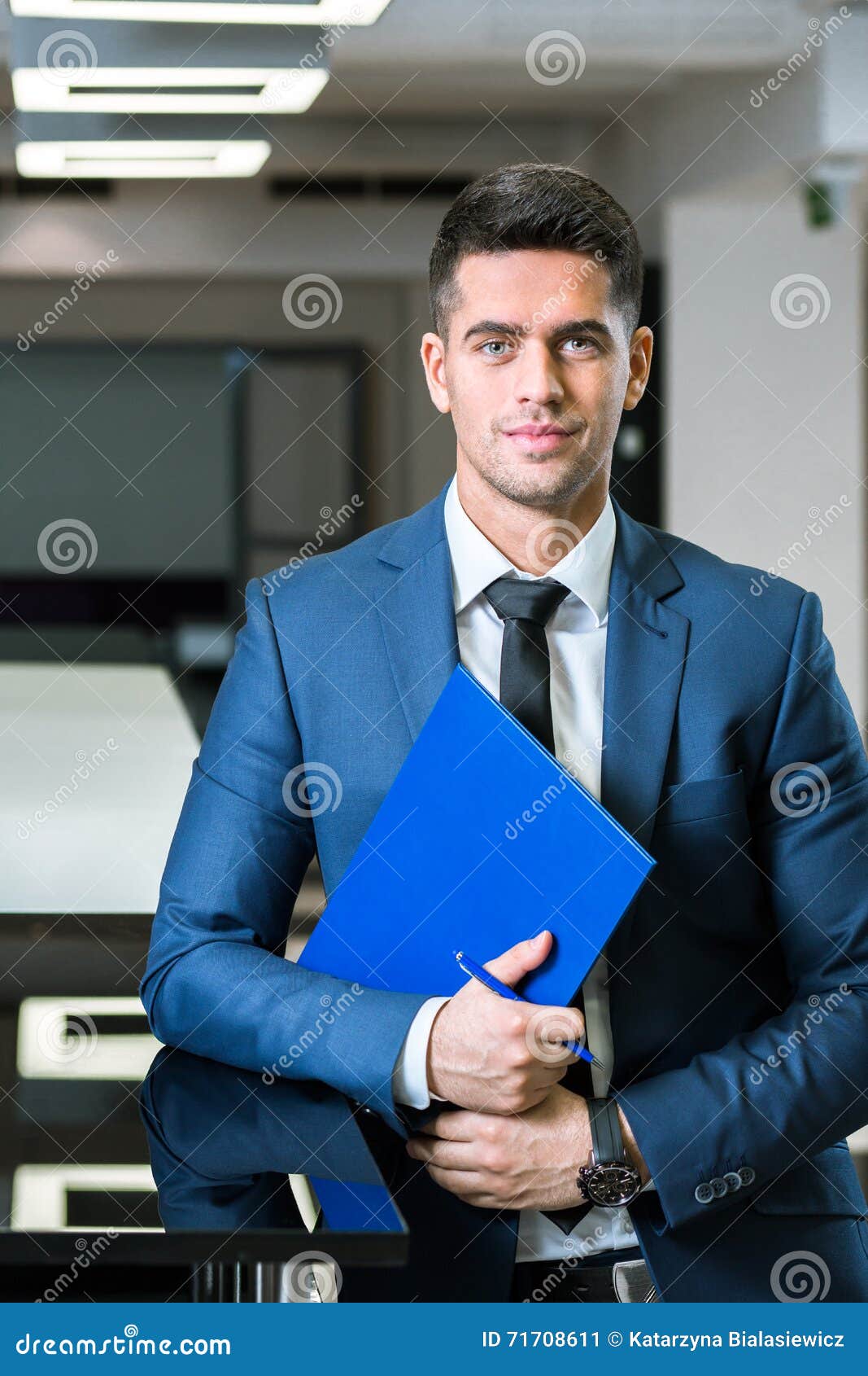 Success-oriented Sales Representative at Work Stock Image - Image of ...