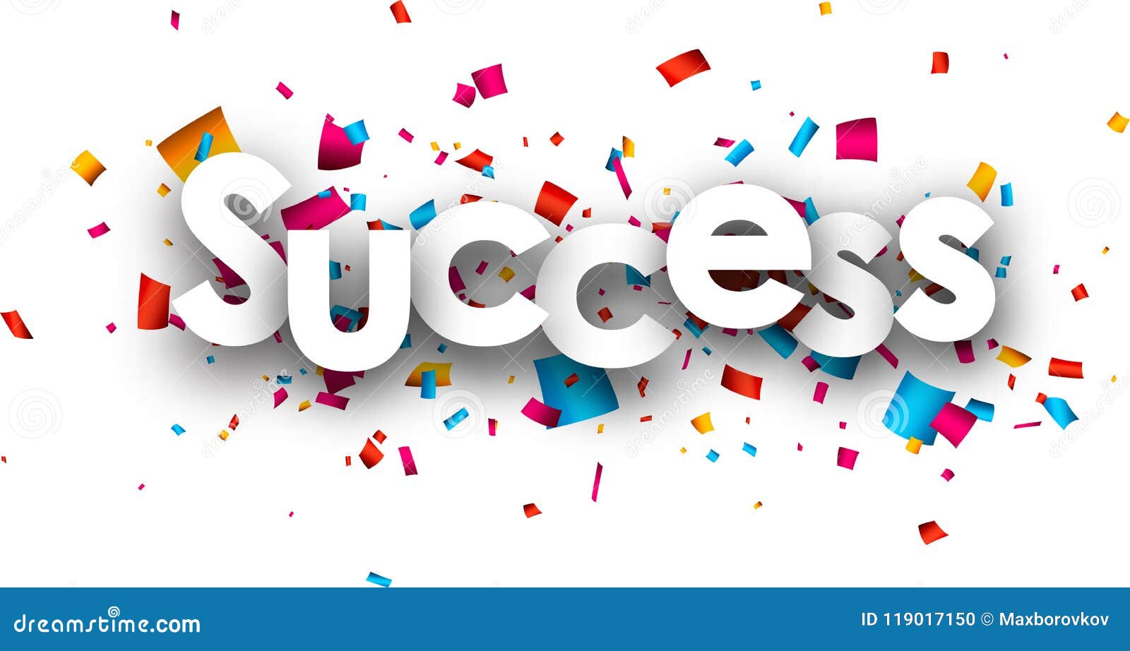 Success paper banner. stock vector. Illustration of advance - 119017150 Success paper banner. stock vector. Illustration of advance - 119017150