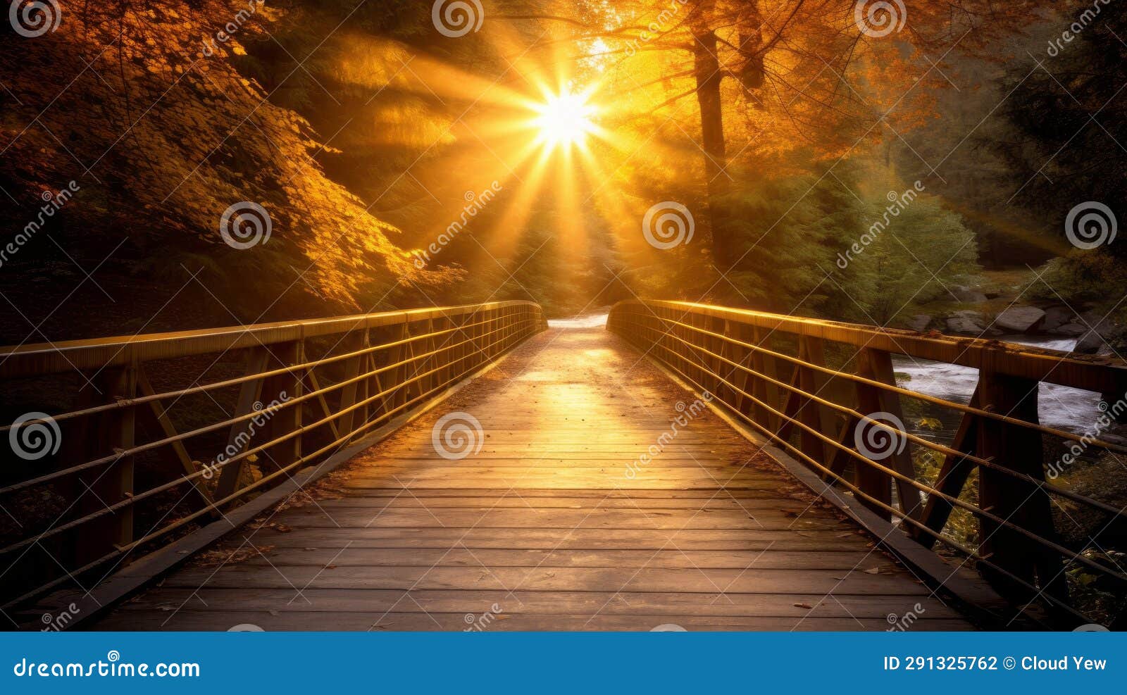 Bridge To Brighter Days on Success Path Stock Illustration ...