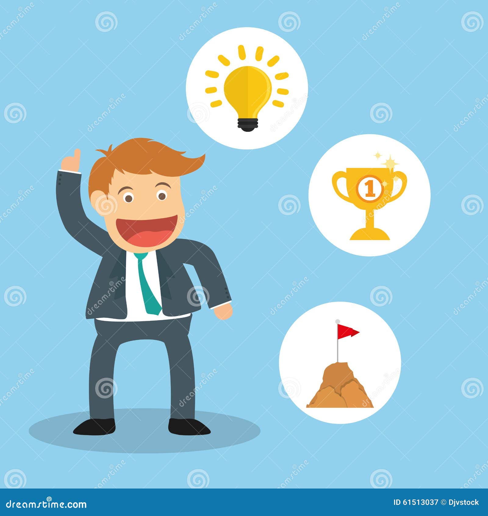 Success People Cartoon Design Stock Vector - Illustration of champion ...