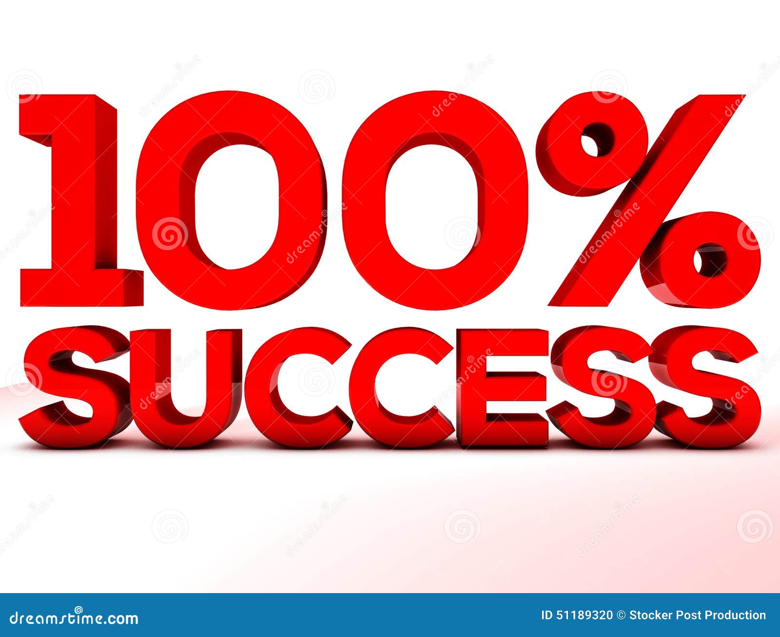 Success 100 percent red stock illustration. Illustration of education ...