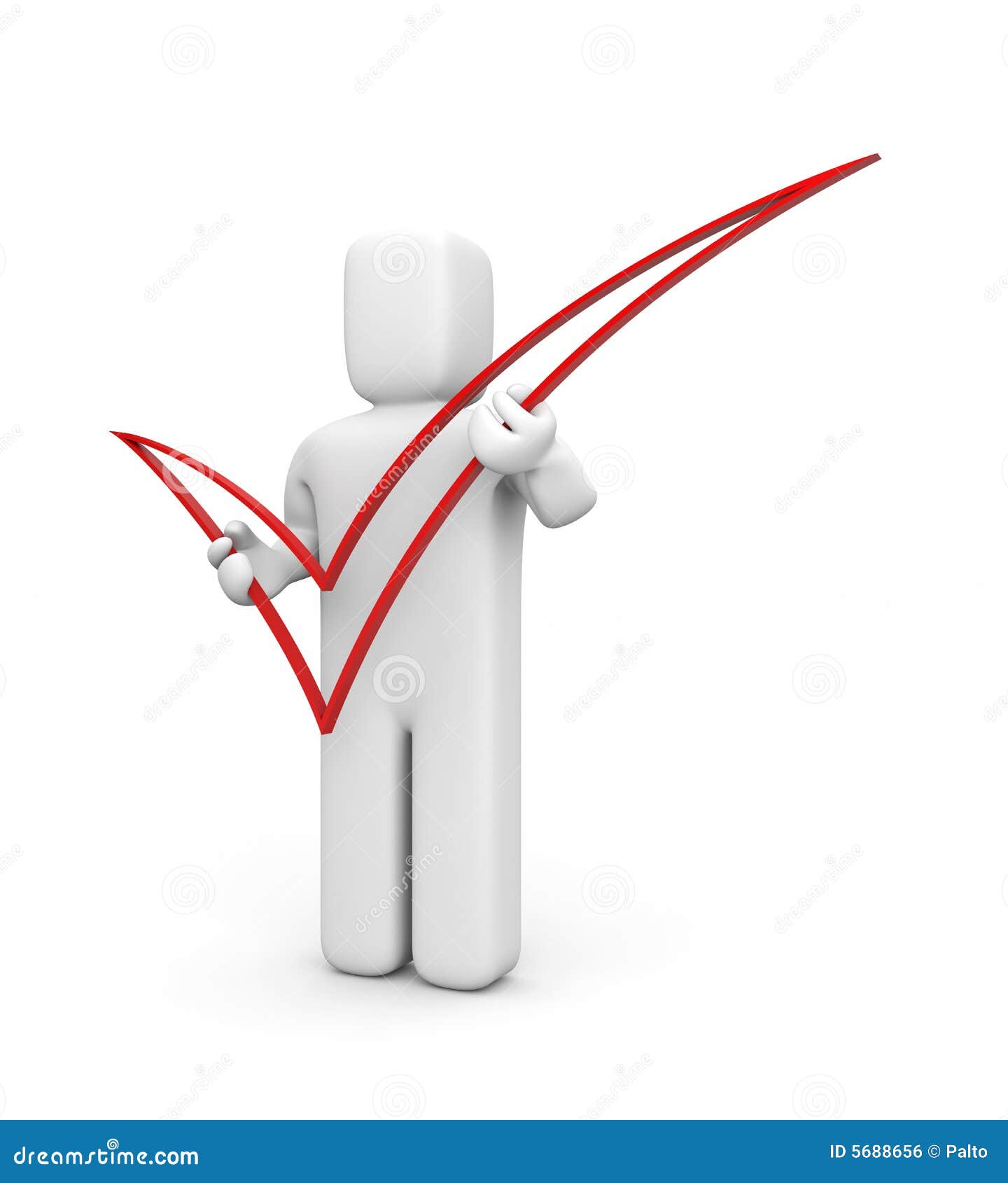 Success. Person and Check Symbol. Stock Illustration - Illustration of ...