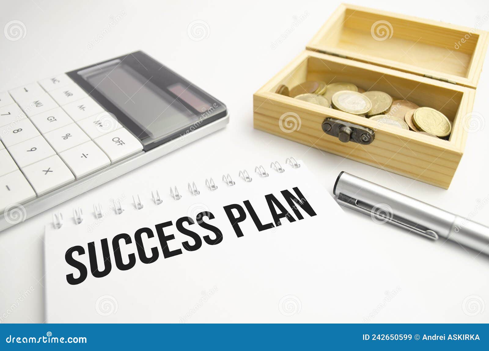 SUCCESS PLAN Word Made with Building Blocks Stock Image - Image of ...