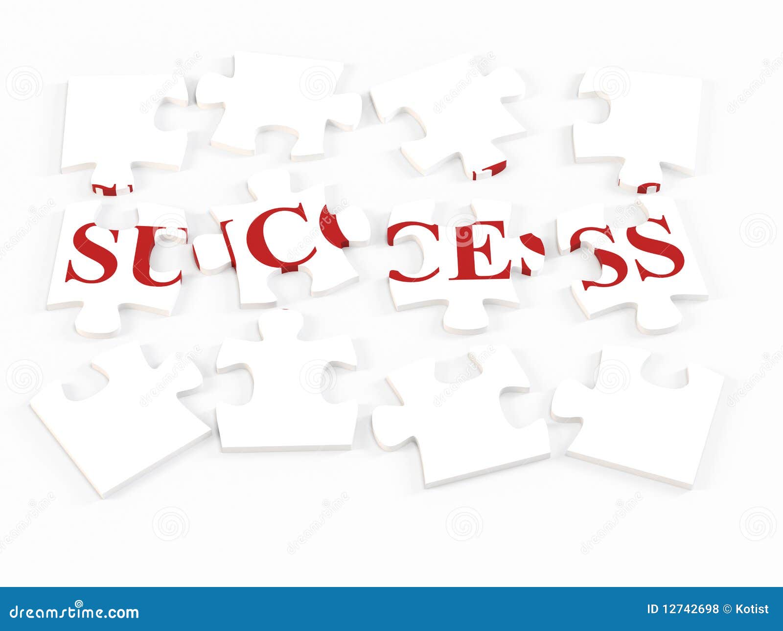 Success puzzle stock illustration. Illustration of puzzle - 12742698