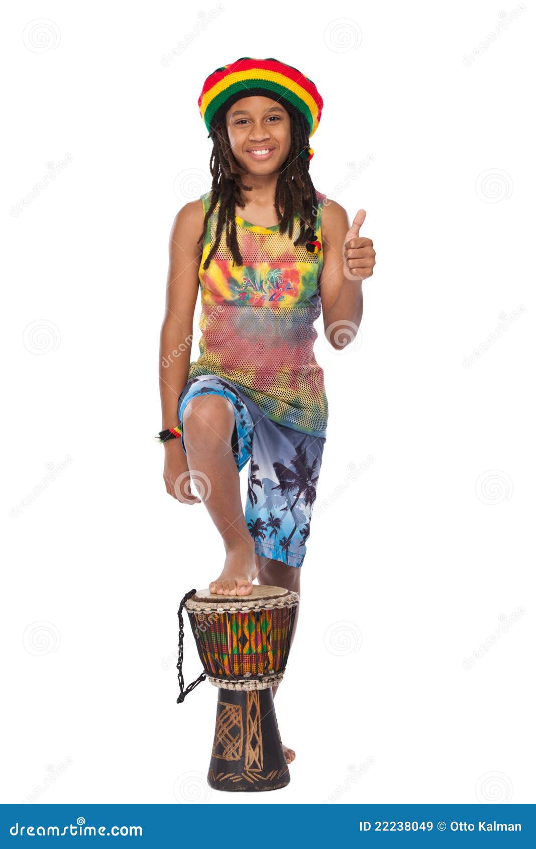 Success Rasta Boy with Thumb Up Stock Image - Image of look, happiness ...
