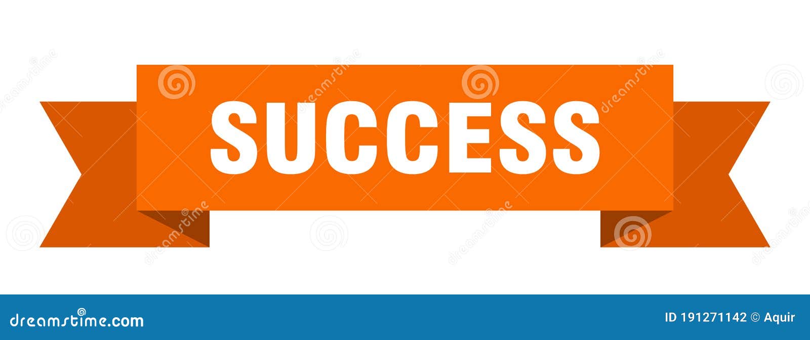 Success ribbon. stock vector. Illustration of insignia - 191271142