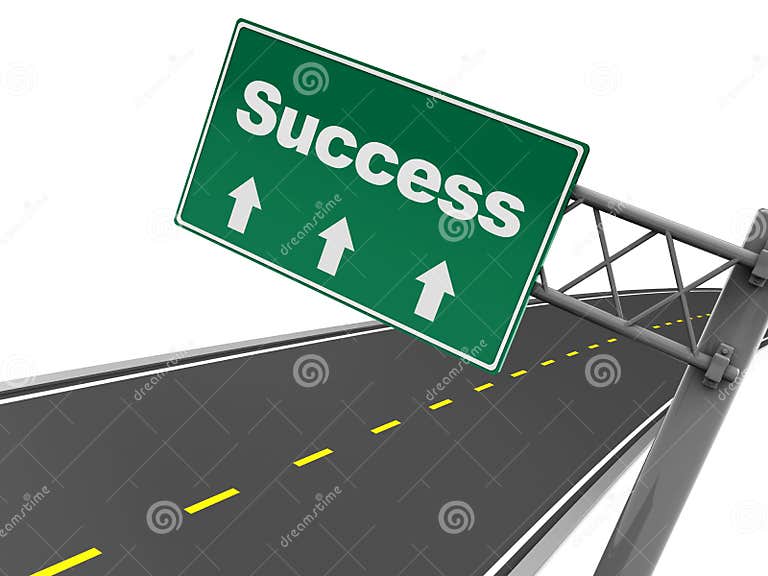 Success road sign stock illustration. Illustration of conquering - 15203867