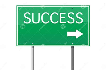 Success road sign stock photo. Image of improvement, message - 22306166