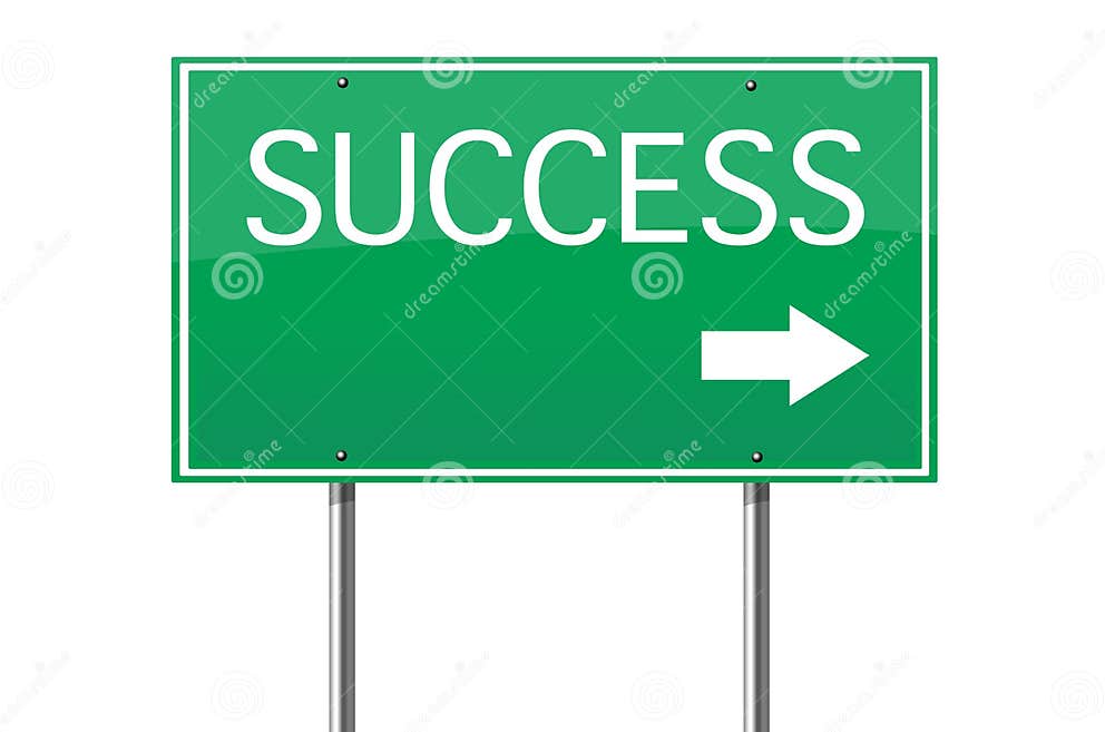 Success road sign stock photo. Image of improvement, message - 22306166