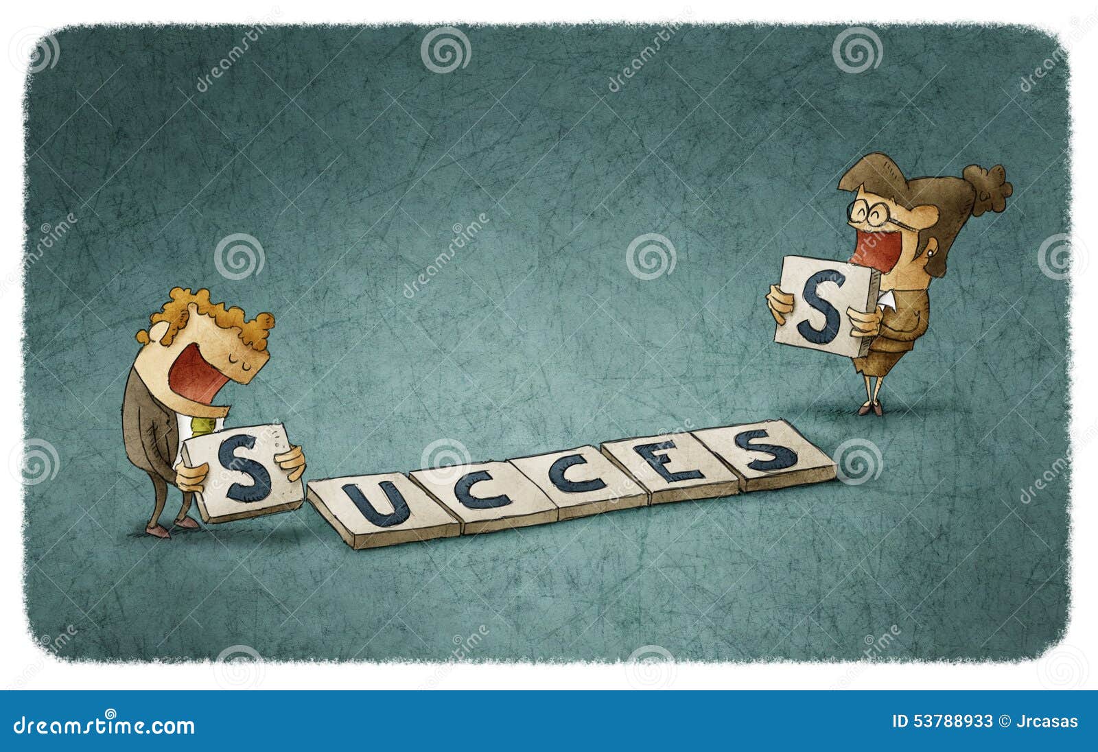 Success scrabble stock illustration. Illustration of cross - 53788933