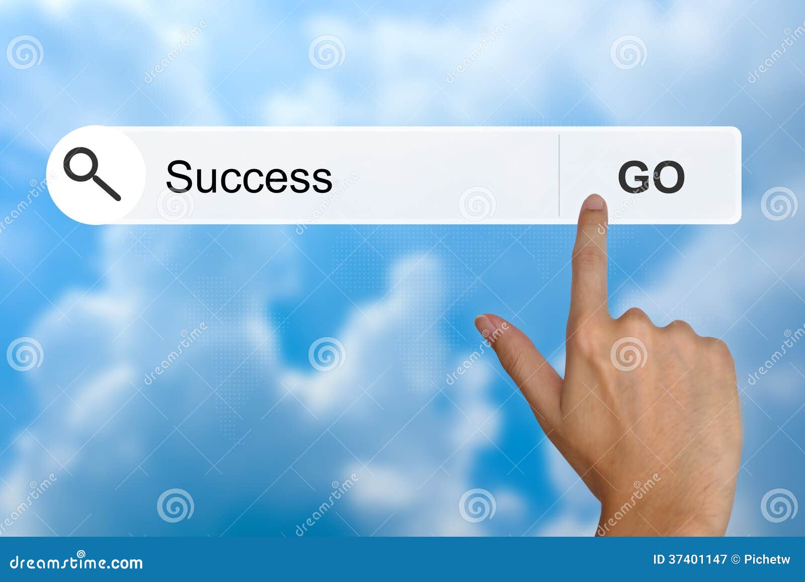 Success on search toolbar stock image. Image of professional - 37401147