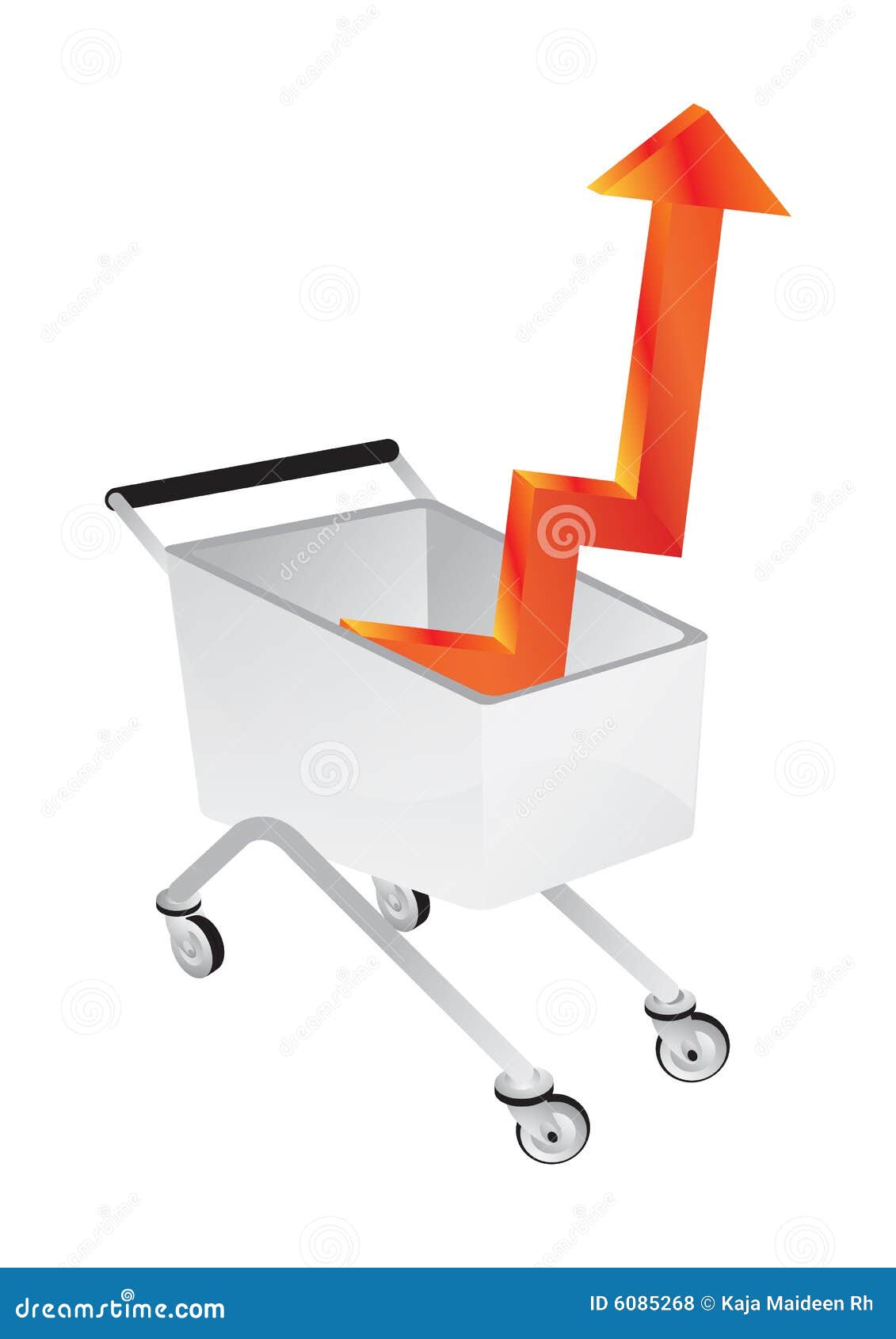 Success shopping cart stock vector. Illustration of clip - 6085268