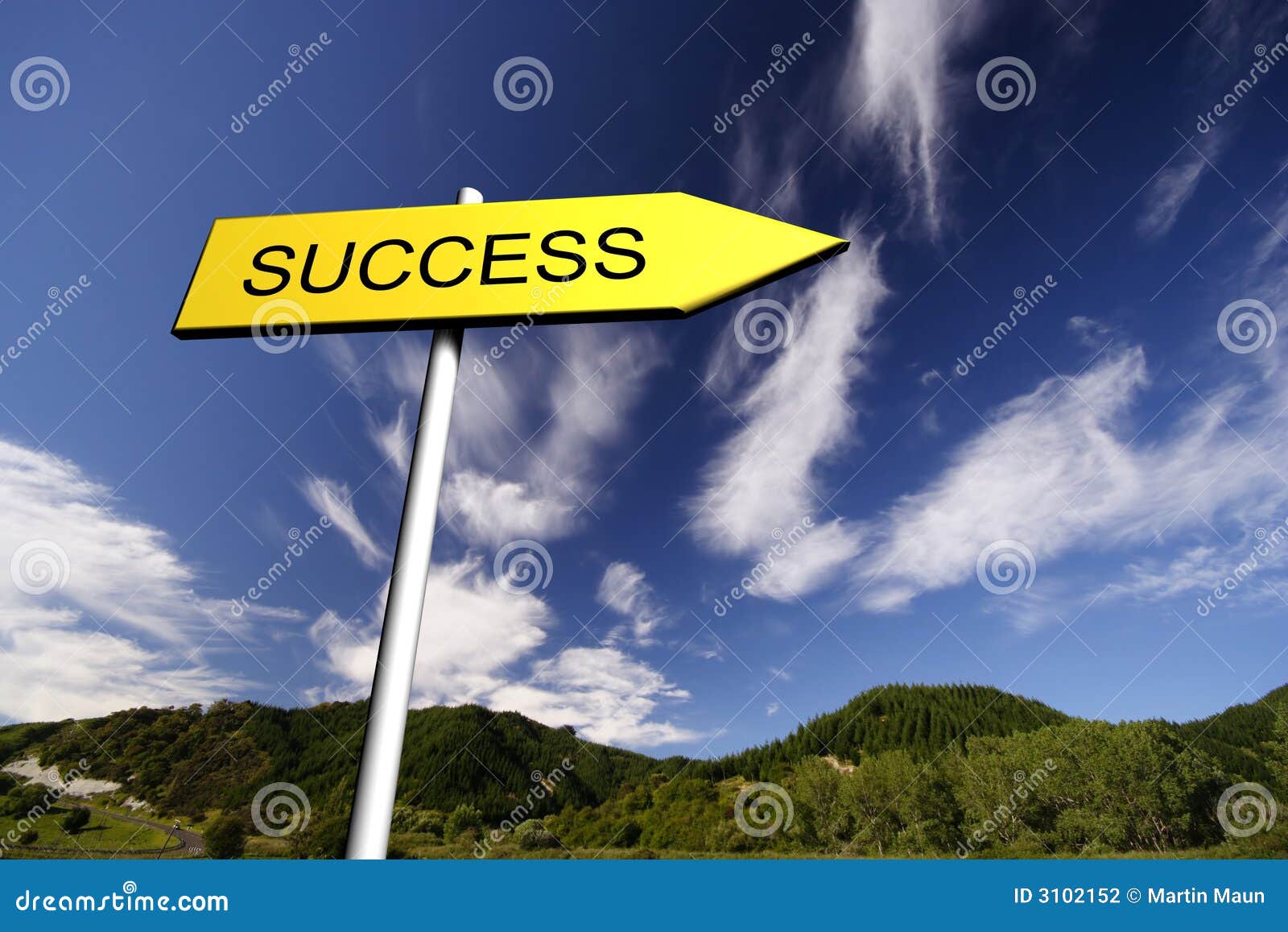 Success Sign stock photo. Image of guide, background, concept - 3102152
