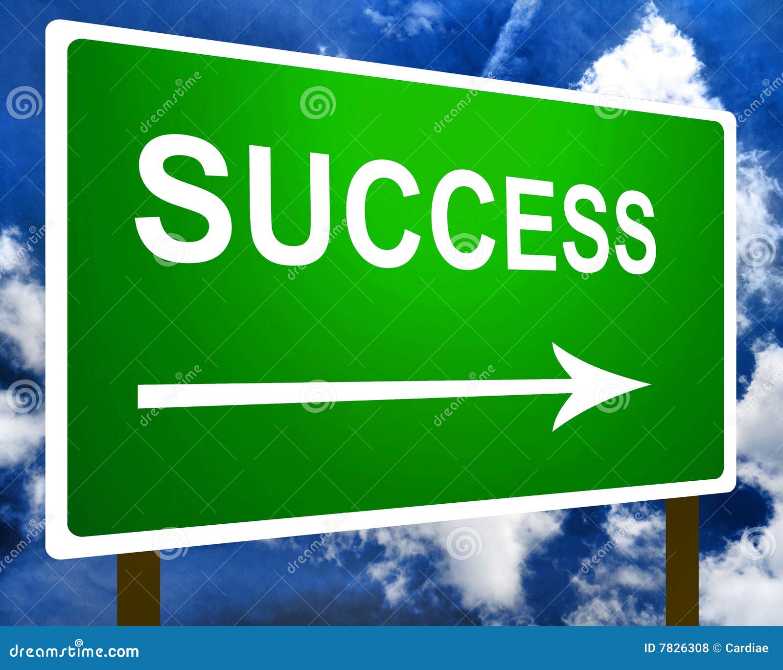 Success sign stock illustration. Illustration of forecasting - 7826308