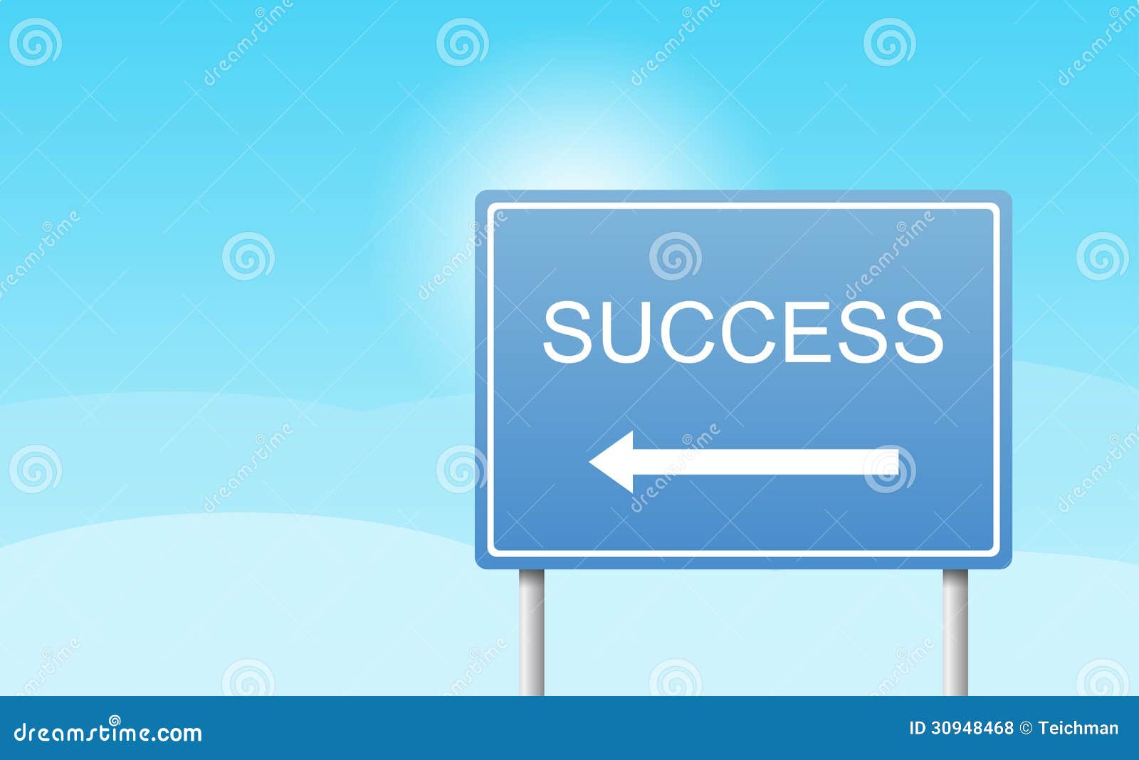 Success sign stock vector. Illustration of arrow, goal - 30948468