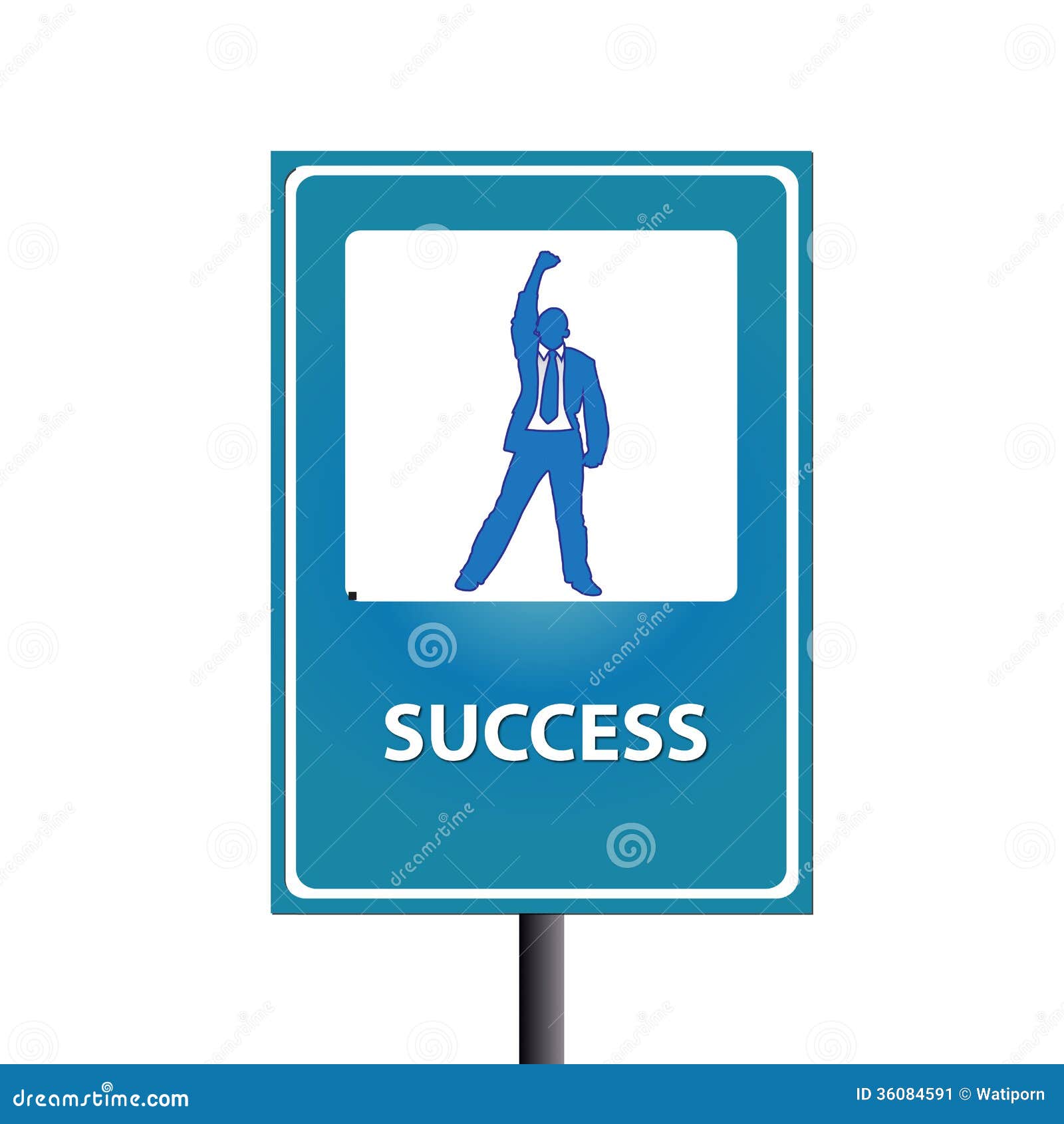 Success sign stock illustration. Illustration of glow - 36084591