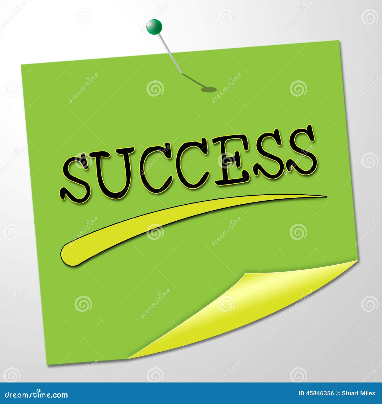 Success Sign Represents Prevail Placard and Winning Stock Illustration ...