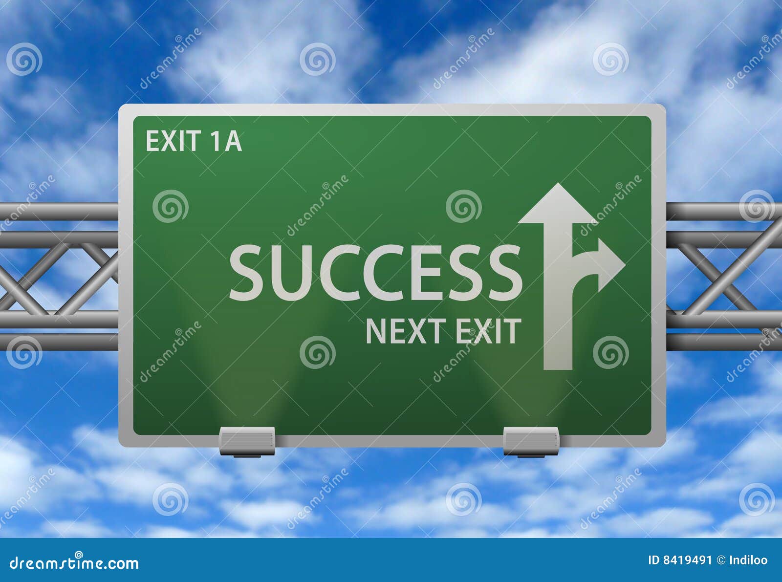Success Signpost stock illustration. Illustration of pattern - 8419491