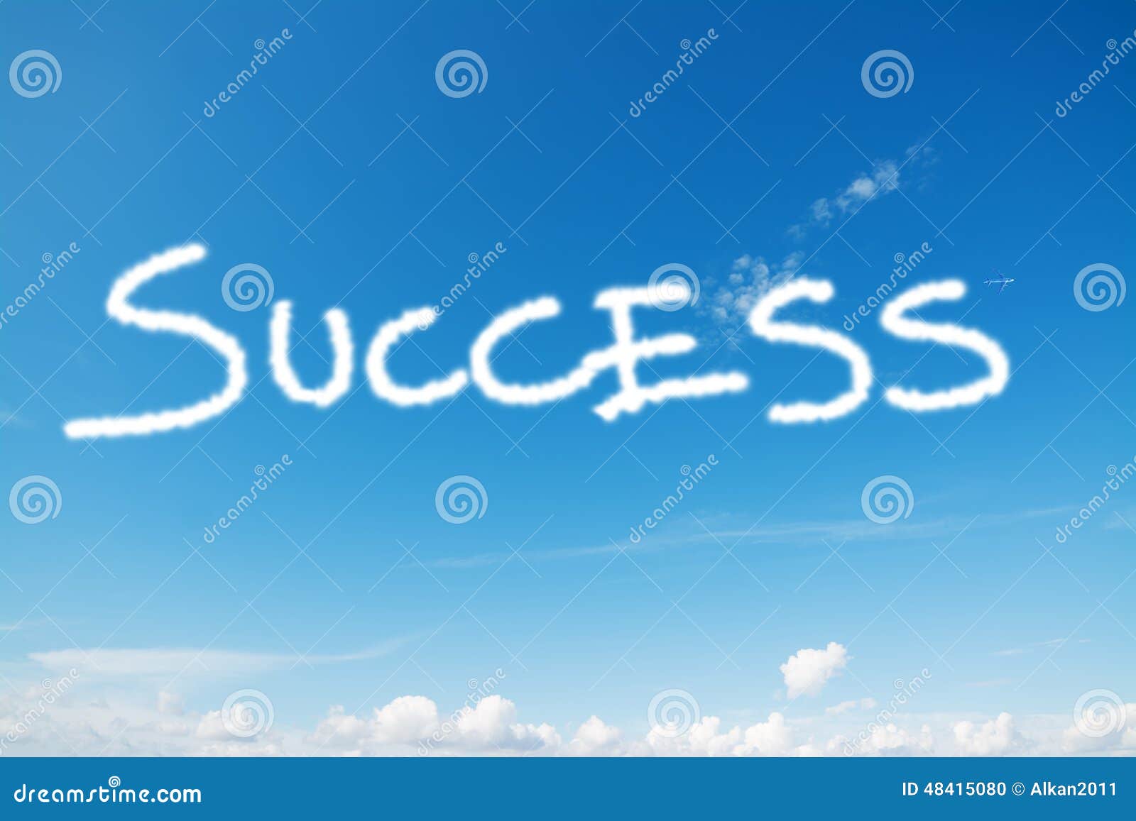 Success in the sky stock photo. Image of nature, business - 48415080