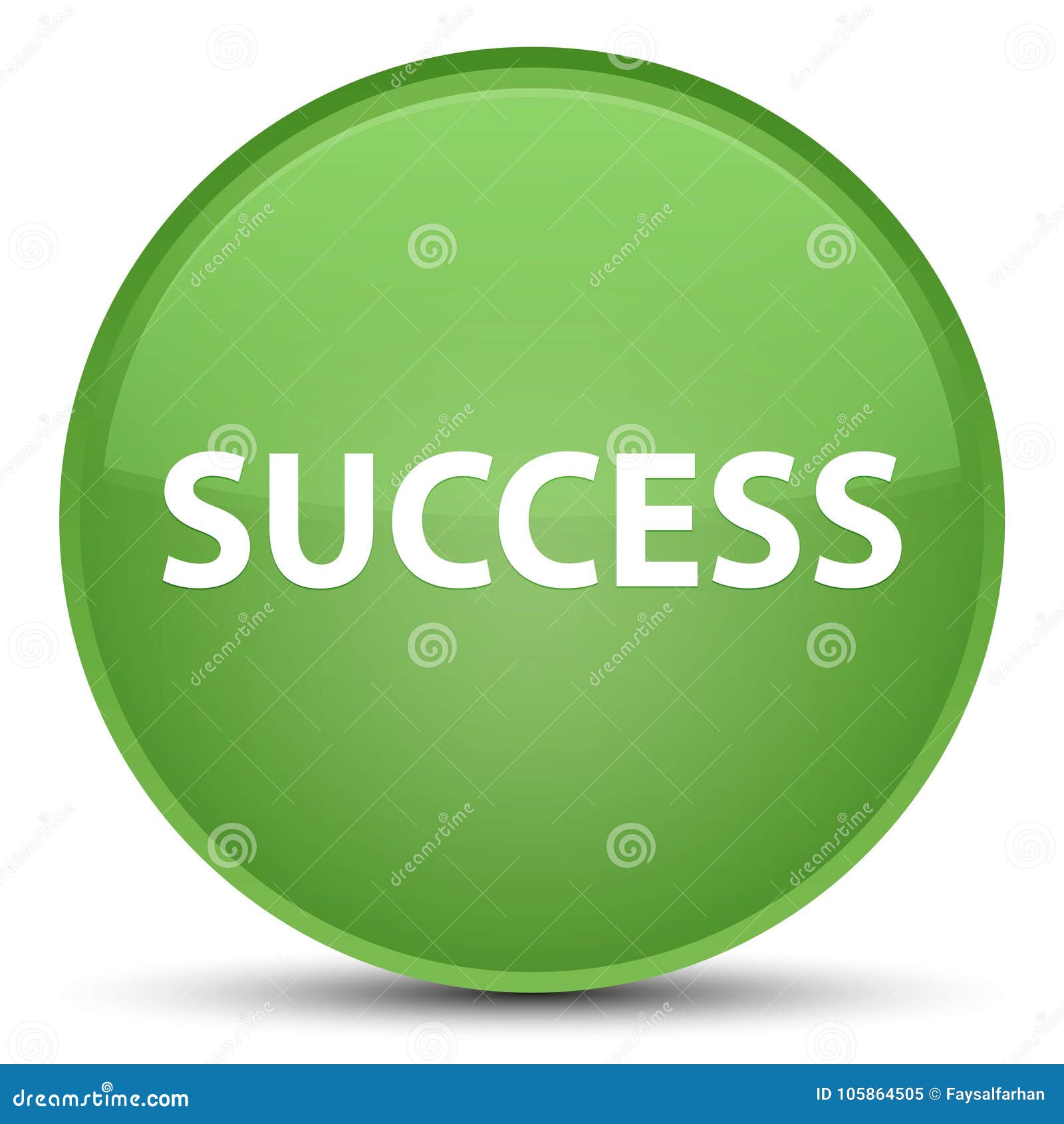 Success Special Soft Green Round Button Stock Illustration ...