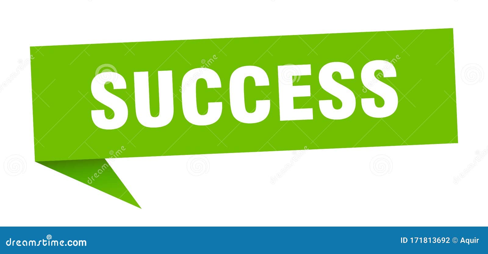 Success Speech Bubble. Success Ribbon Sign Stock Vector - Illustration ...