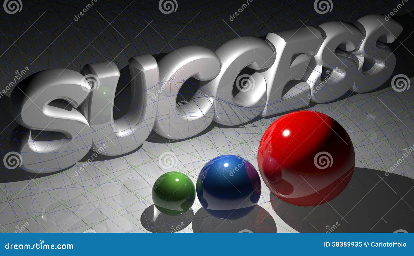 Success with spheres stock illustration. Illustration of groupwork ...