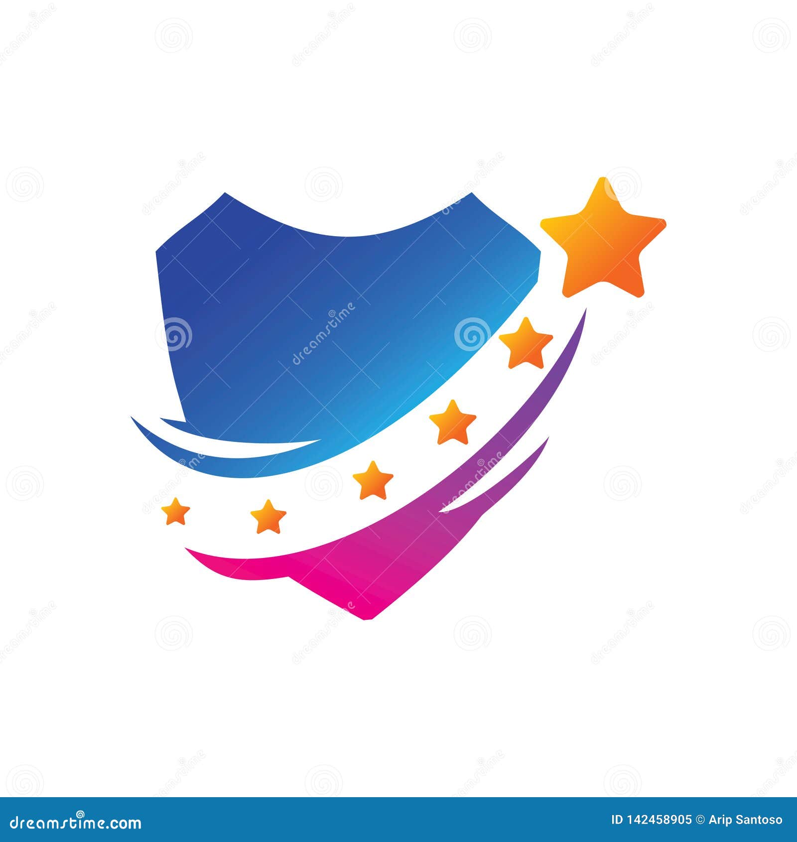 Success Star Logo Design Template Isolated Stock Vector - Illustration ...