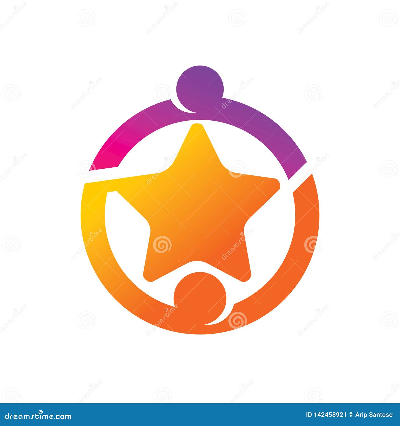 Success Star Logo Design Template Isolated Stock Vector - Illustration ...