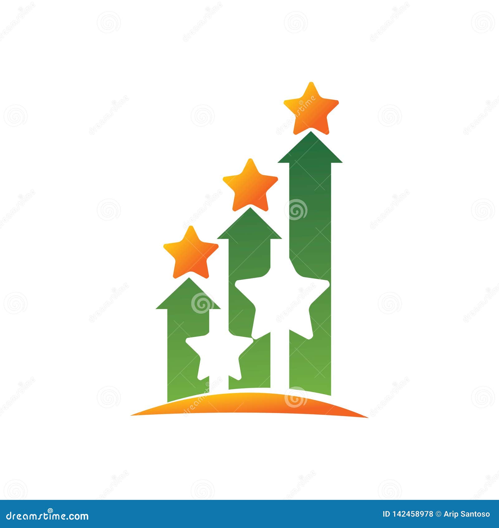 Success Star Logo Design Template Isolated Stock Vector - Illustration ...