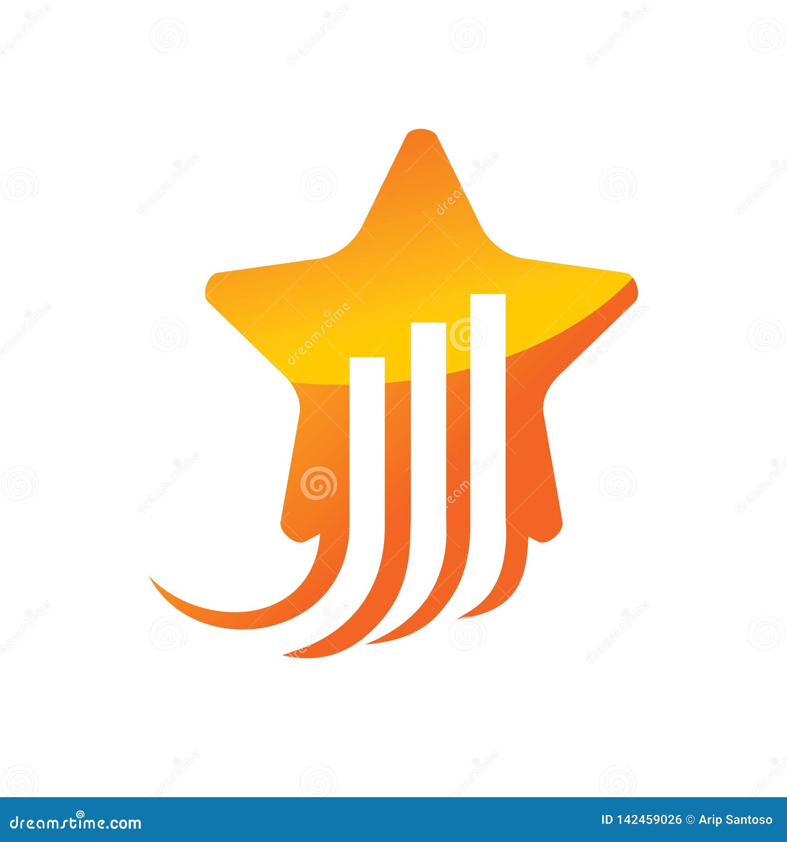 Success Star Logo Design Template Isolated Stock Vector - Illustration ...