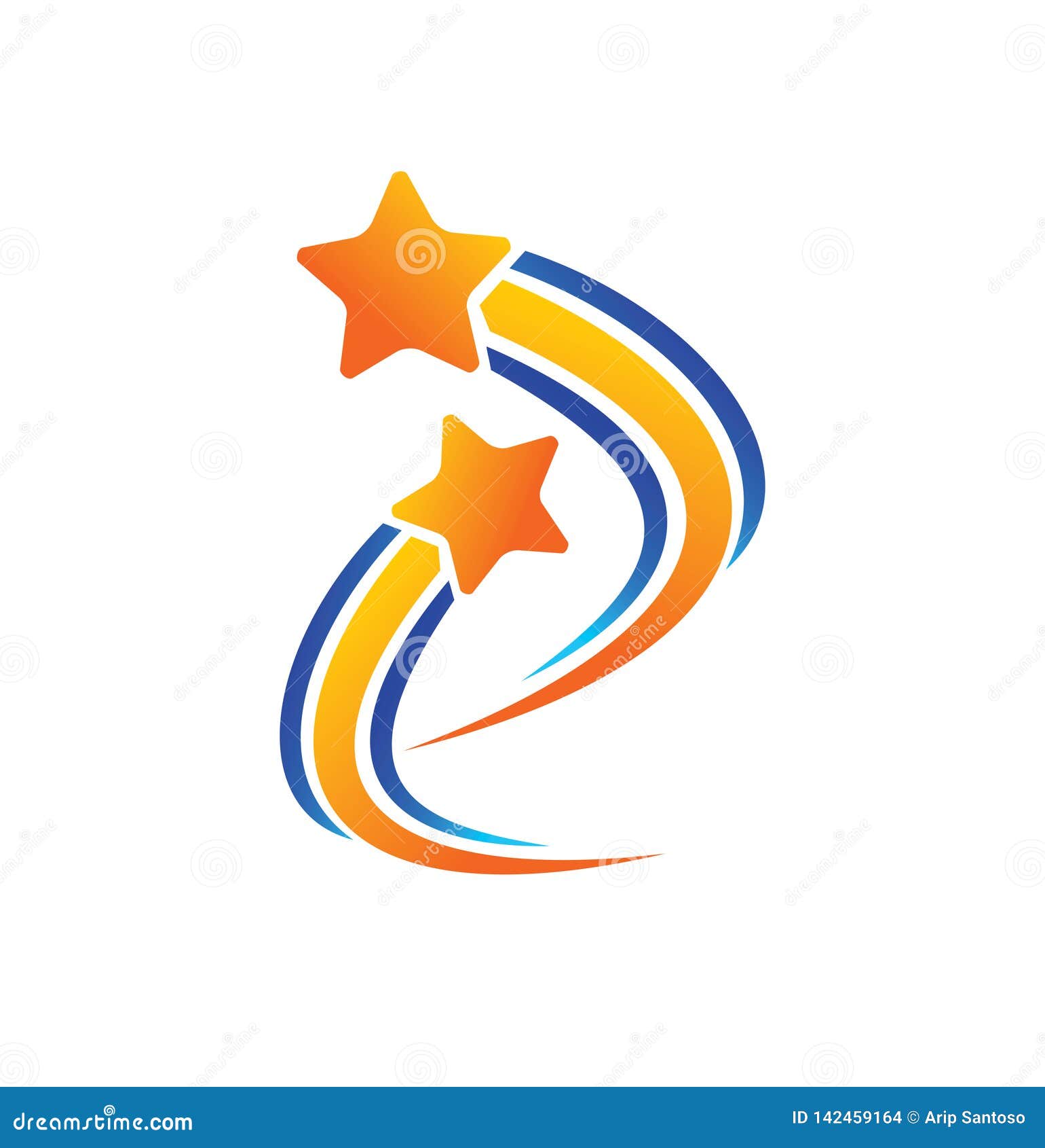 Success Star Logo Design Template Isolated Stock Vector - Illustration ...