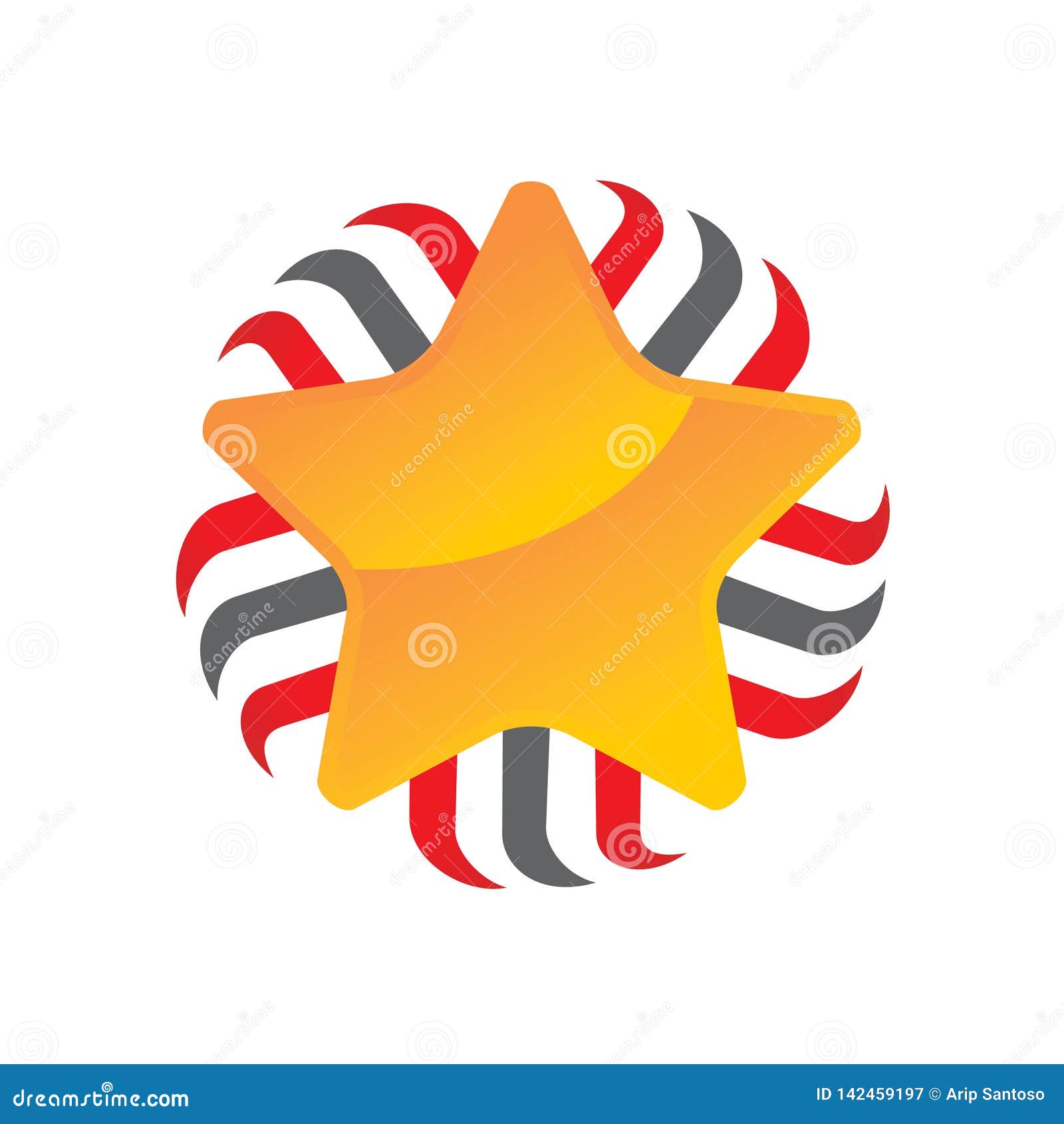 Success Star Logo Design Template Isolated Stock Vector - Illustration ...