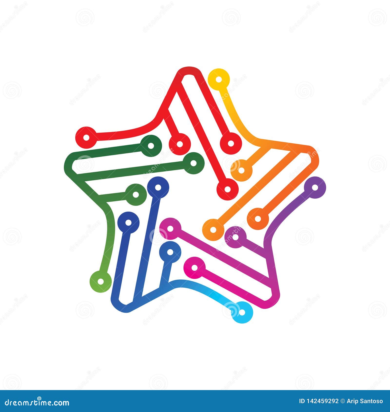 Success Star Logo Design Template Isolated Stock Vector - Illustration ...